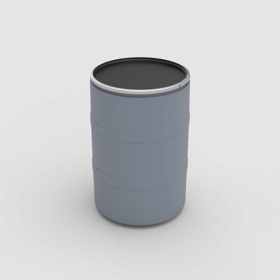 Tambo de plástico abierto 200 litros (A-55) | Plastank